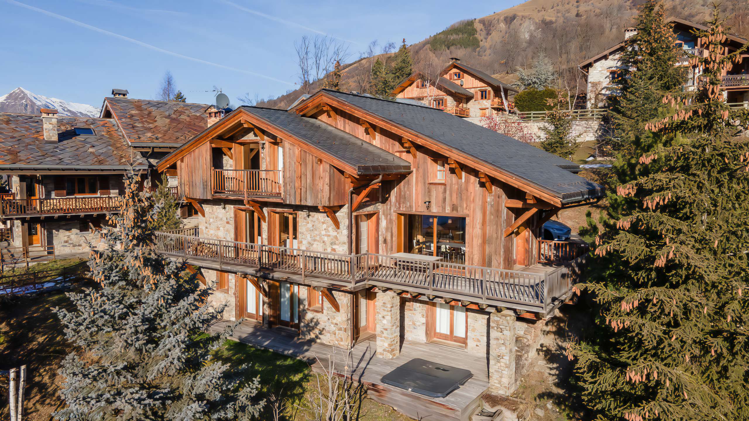 L'architecture savoyarde dans le village de Saint-Martin-de-Belleville ...